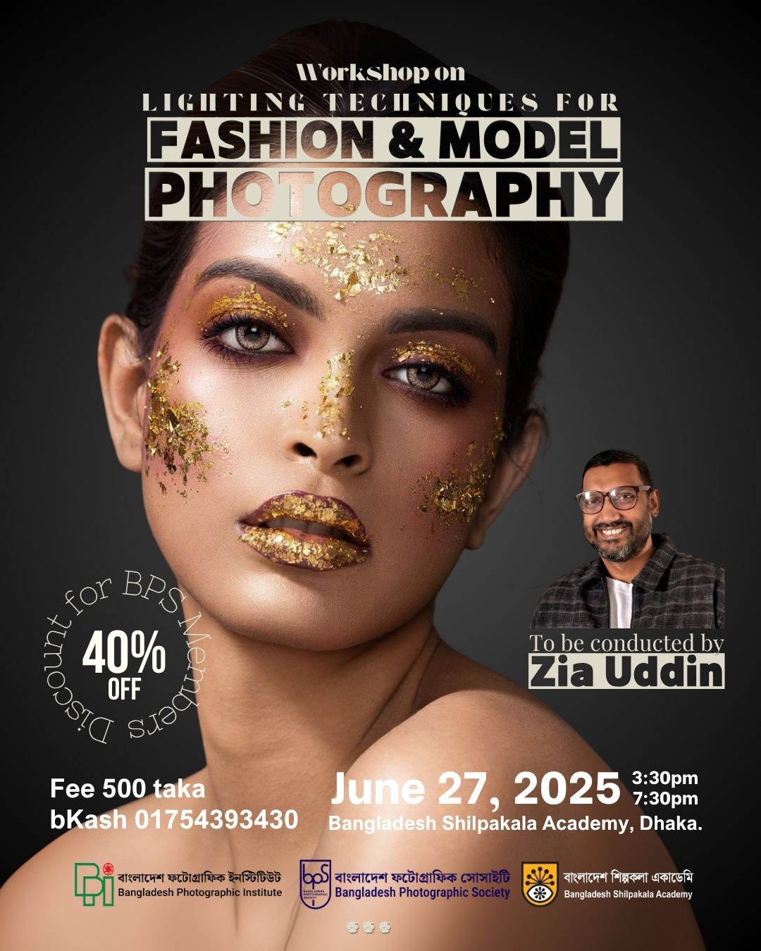 Workshop on Lighting Techniques for Fashion & Model Photography by Zia ...